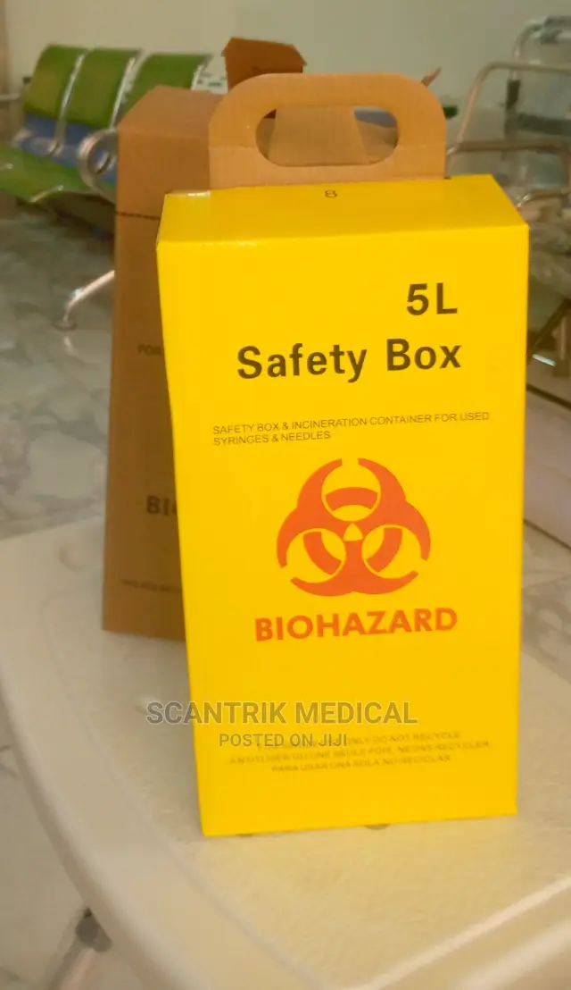 Comfortable 5L Medical Syringes and Needles Safety Box in Yaba ...