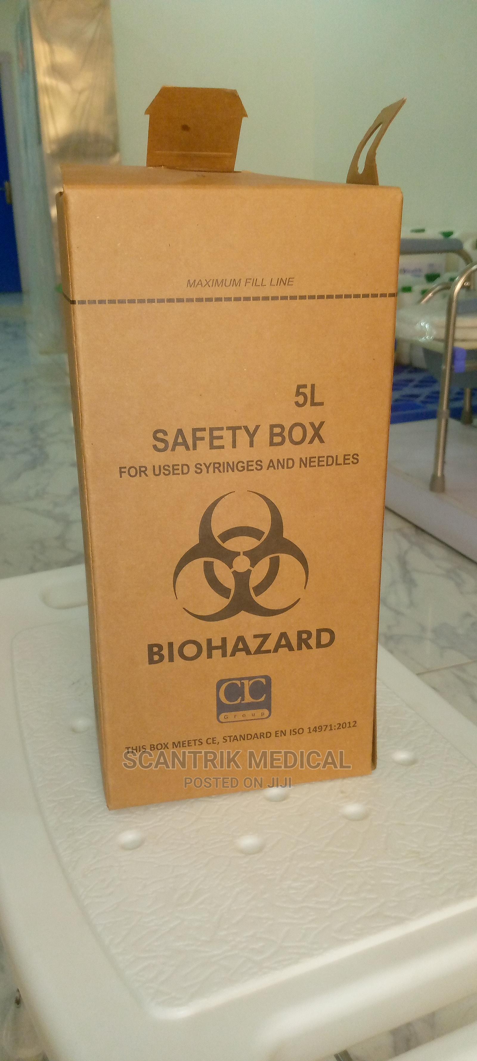 Portable Safety Box 5L Syringes Needles in Yaba - Medical Supplies ...