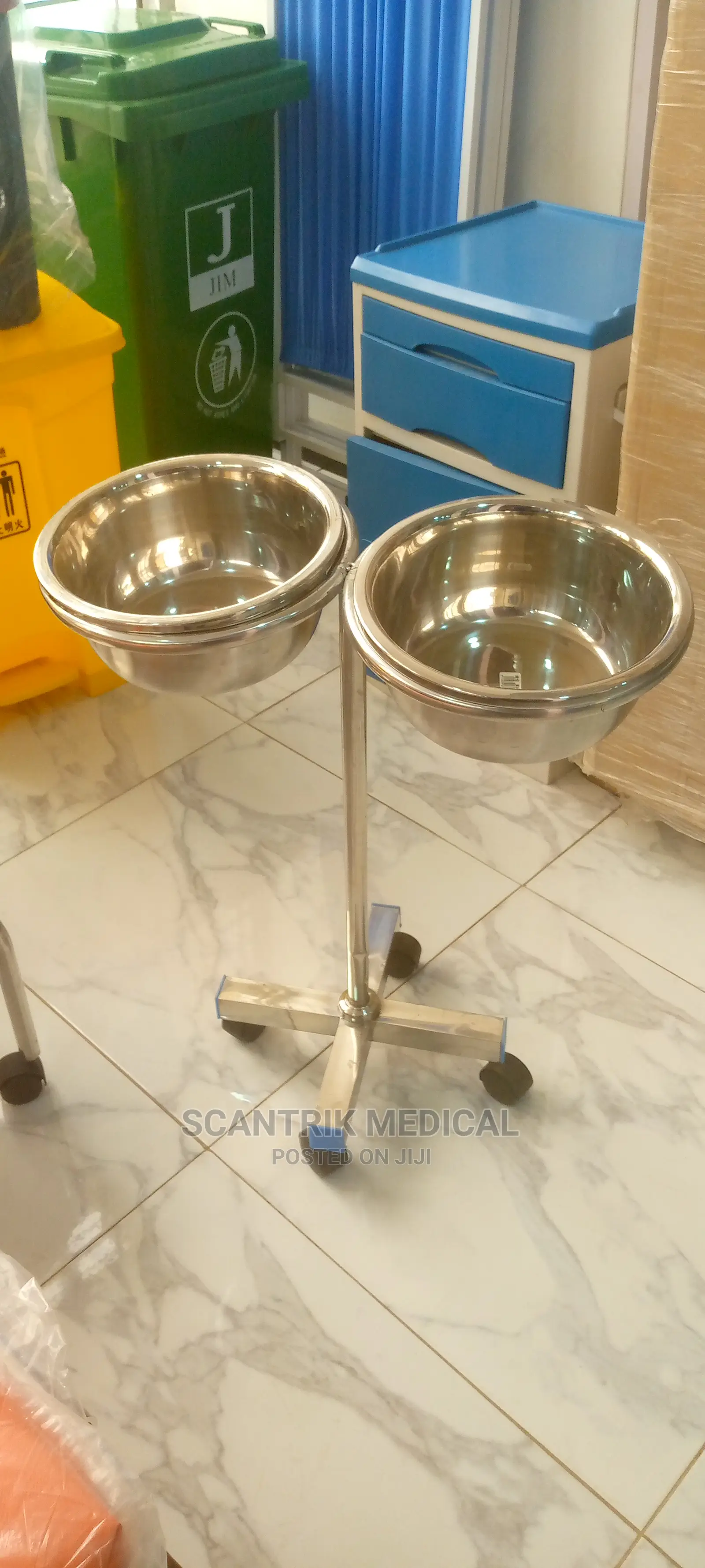 Portable Hand Wash Basin Stand Double Bowl for Hospital in Yaba ...
