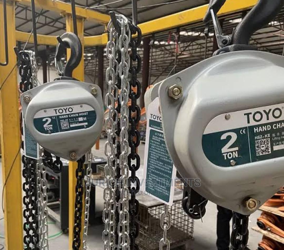 Toyo 2 Ton X 6meter Manual Lifting Hoist Chain Pulley Block in Lagos ...