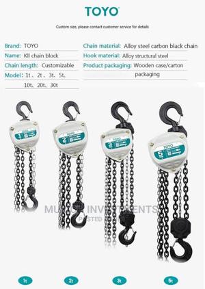 Toyo 10 Ton X 3meter Manual Lifting Hoist Chain Pulley Block in Lagos ...
