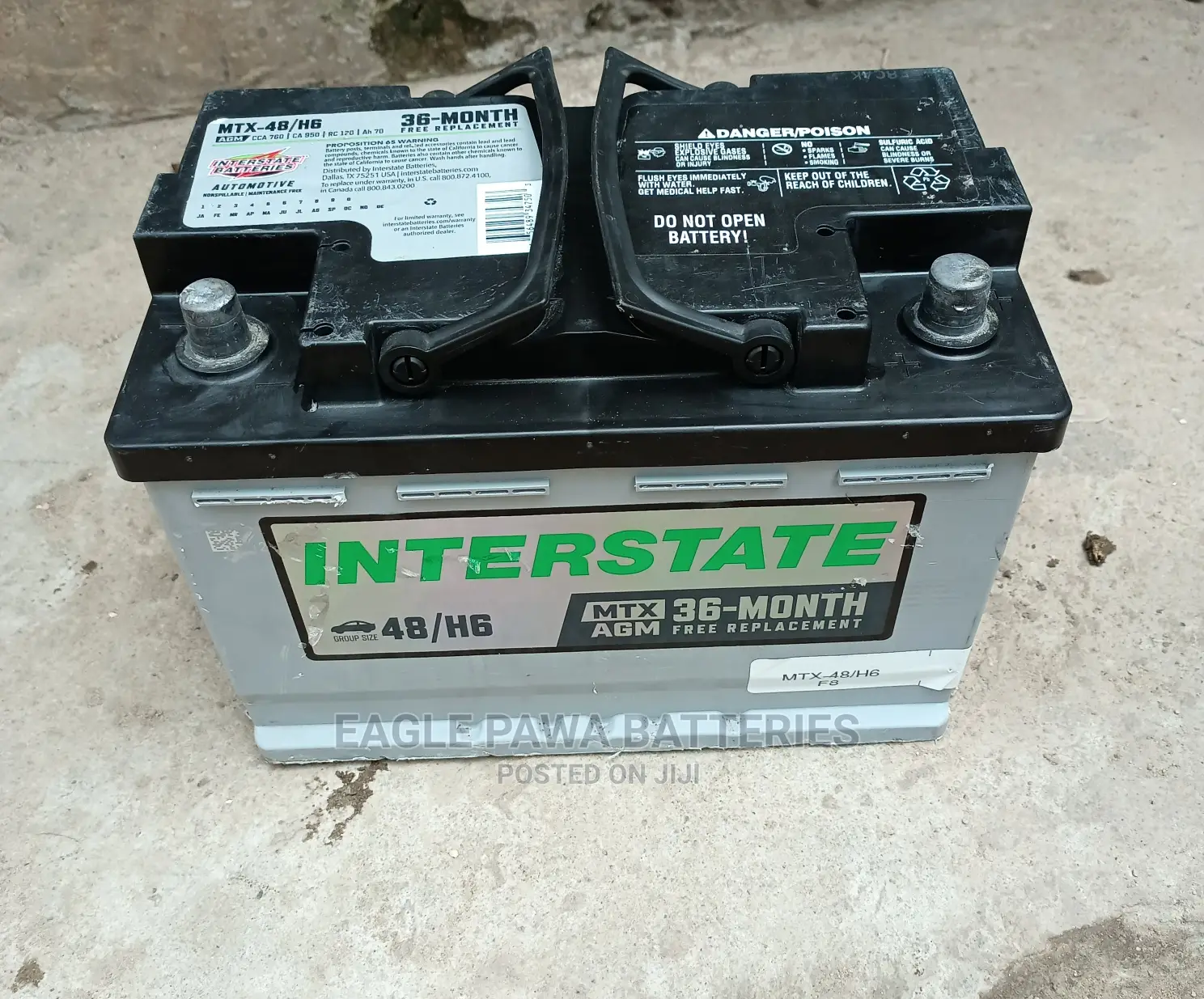 Original Interstate AGM 12V 75AH Long Lasting Battery. in Lekki ...