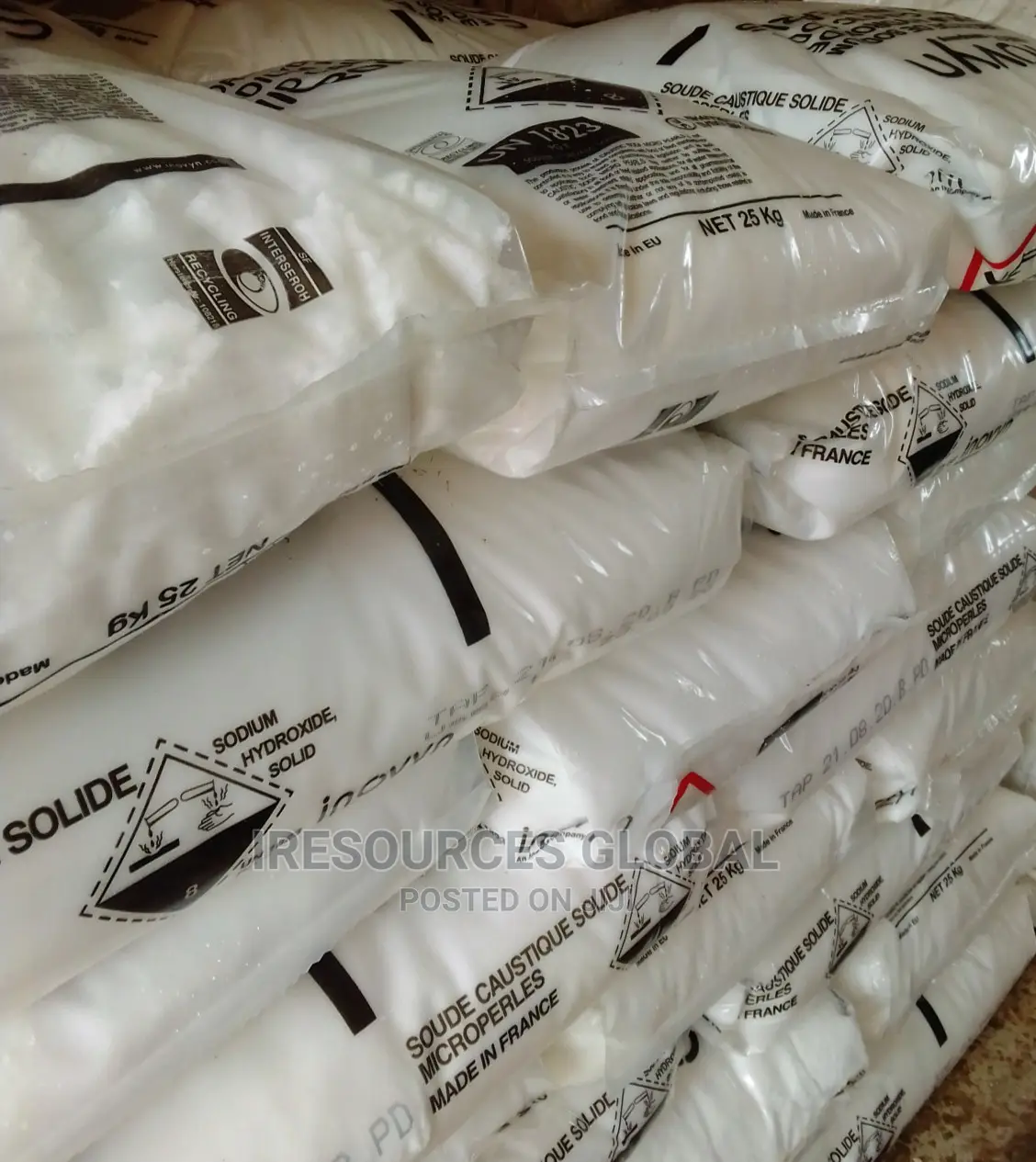 Sodium Hydroxide (Solid Caustic Soda Micro-Pearls) 25kg Bag in Isolo ...