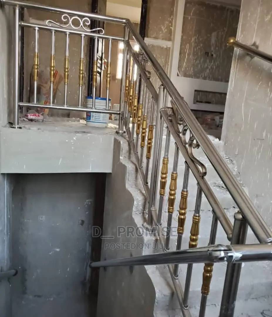 Golden Brown Stainless Steel Handrails in Ikeja - Building Materials, D ...