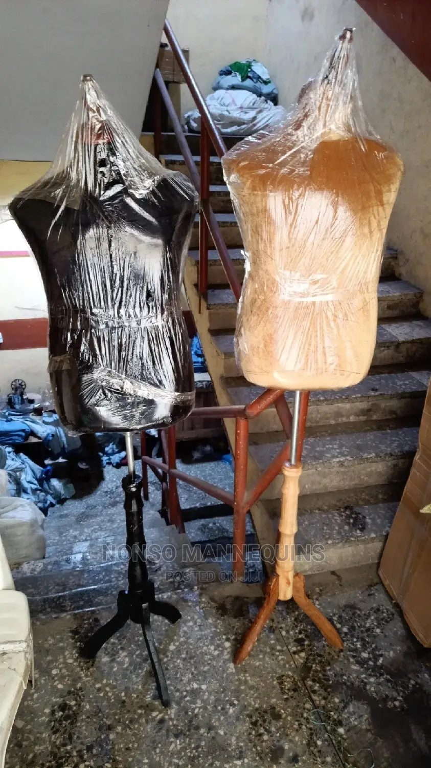 Male Dressform Stand With Wooden Head and Wooden Base in Lagos Island ...