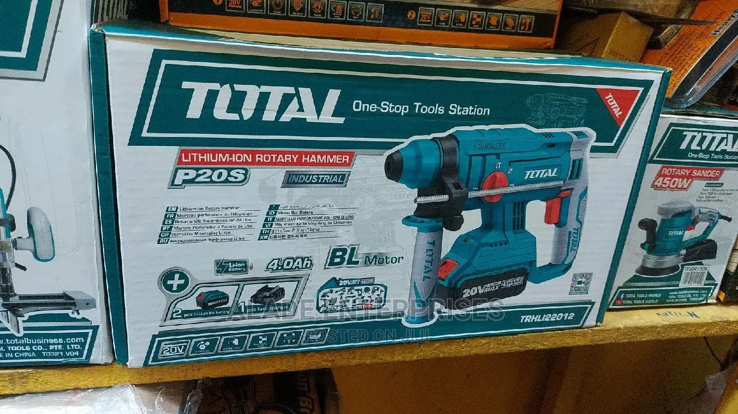 Total Cordless Rotary Hammer Brushless 2 Pcs 4.0ah Battery in Lagos ...