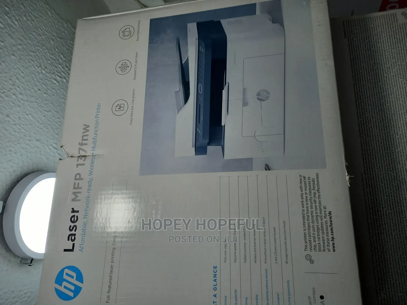 Hp Laserjet Pro M137fnw Printer in Ikeja - Printers & Scanners, Hopey ...