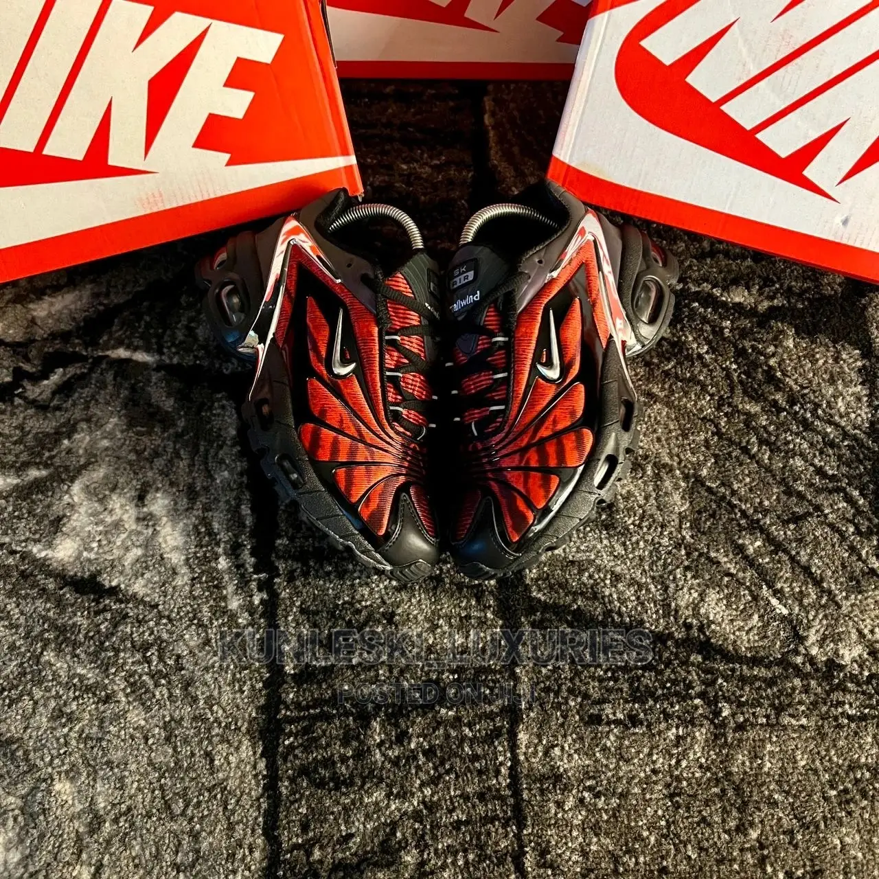 Skepta X Nike Airmax Tailwind Chrome Red Sneakers Available in Lagos ...