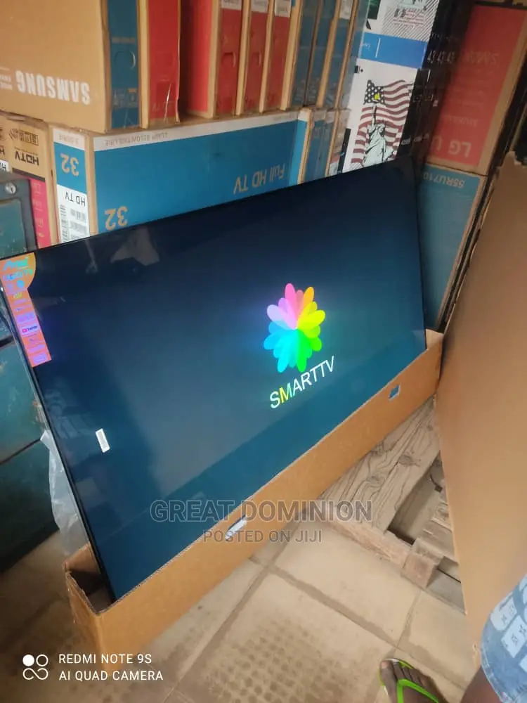 NEW LG 85" UHD Flameless Android Smart TV Bluetooth 2yrs in Ojo - TV ...