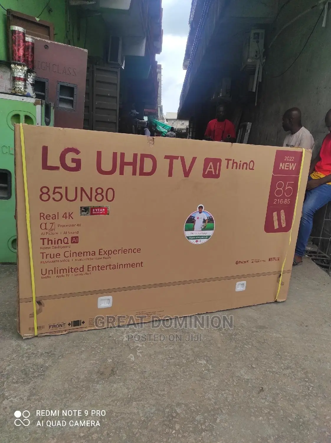 NEW LG 85" UHD Flameless Android Smart TV Bluetooth 2yrs in Ojo - TV ...
