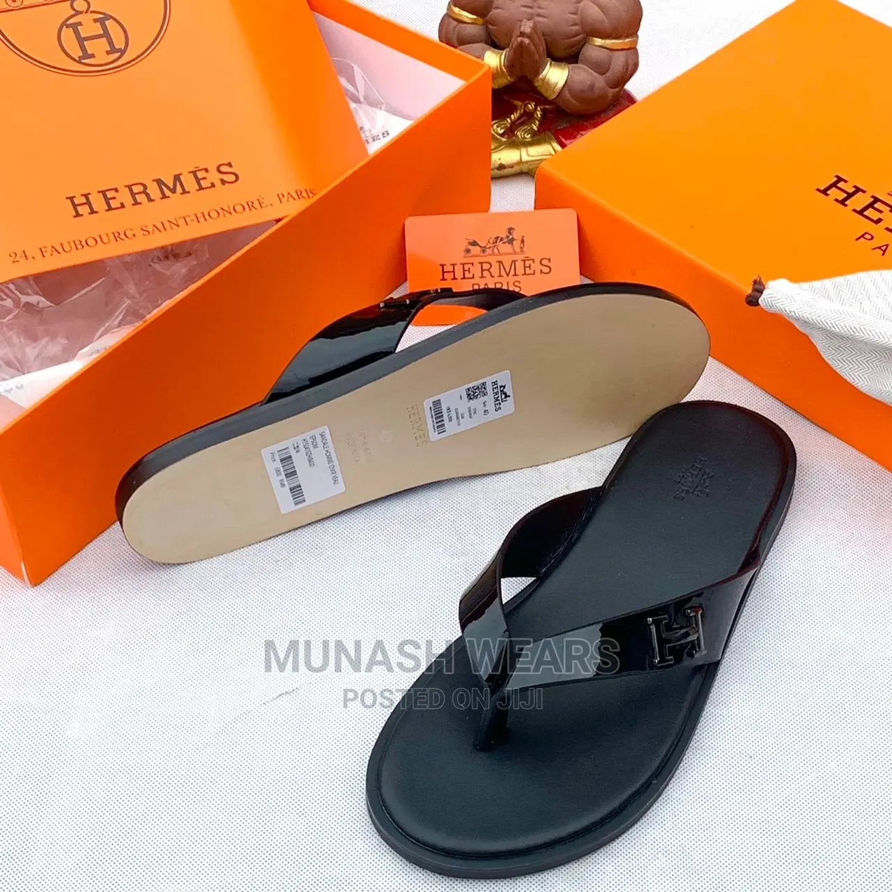 Hermes Leather Slipers in Lagos Island (Eko) - Shoes, Munash Wears | Jiji.ng