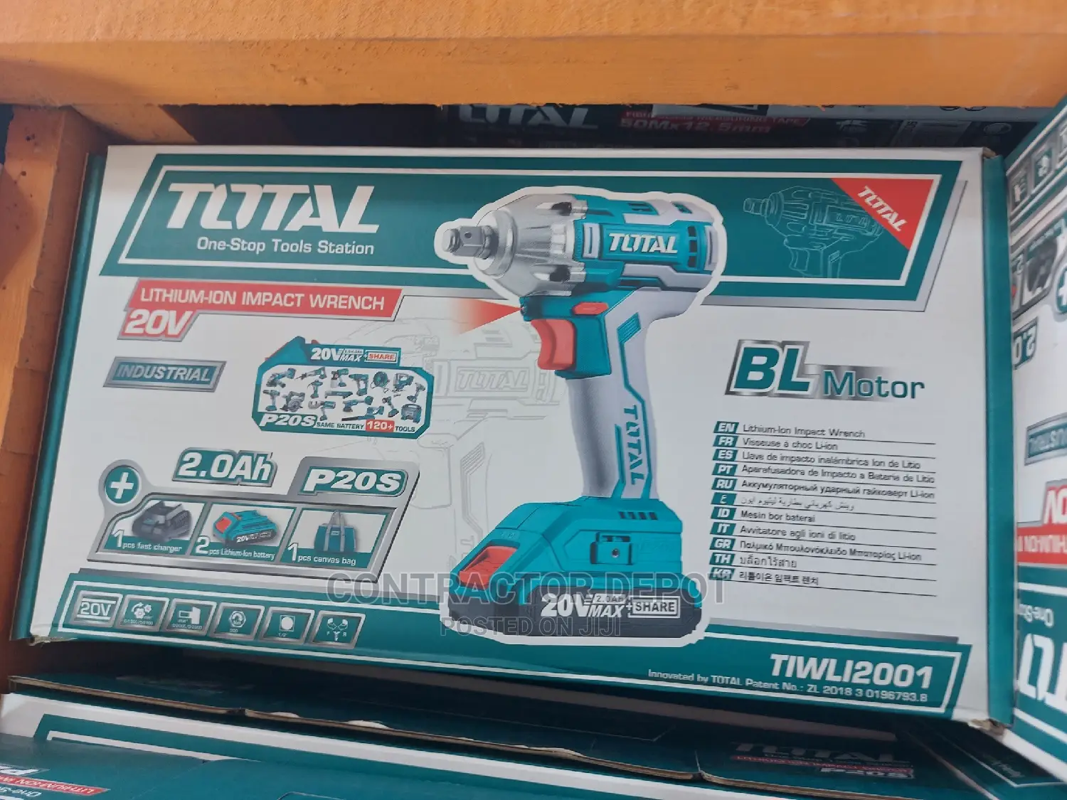 Total Cordless Impact Wrench Socket Machine 20v Battery in Lagos Island ...