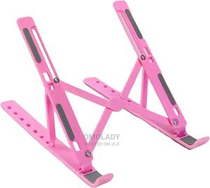Plastic Adjustable Folding Laptop Stand (Pink) in Surulere - Computer ...