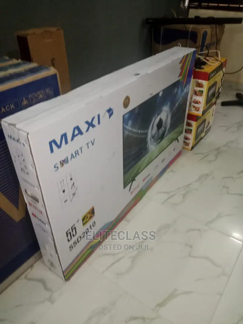 55'' Brand New Maxi UHD Smart TV- BLACK in Agege - TV & DVD Equipment ...
