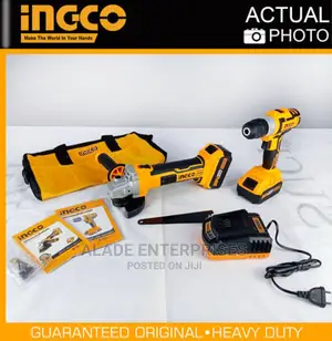 INGCO Cordless Drill + Angle Grinder 2pcs Combo Kit 20V in Lagos Island ...