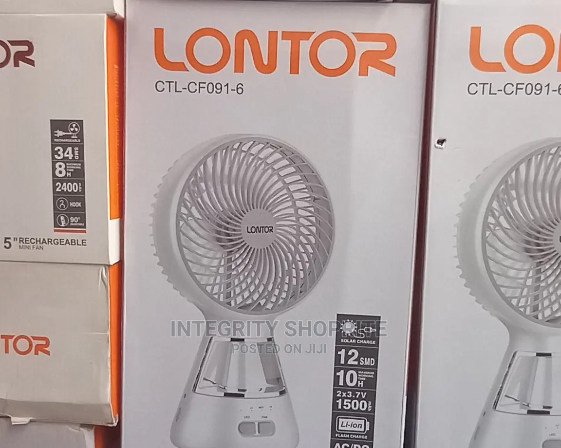 Lontor Mini 6 Inches Table Fan With Table Lamp in Lagos Island (Eko ...