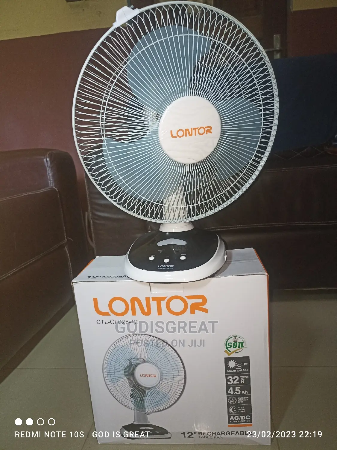 12 Rechargeable Table Fan Lontor in Lagos Island (Eko) - Home ...