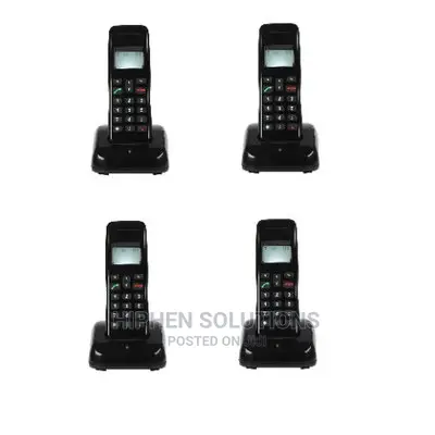 Mobile Wireless Intercom Phone - 4 Extensions Cordless Handsets in ...