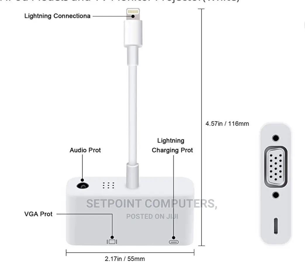 Lightning to VGA Adapter Lightning to Digital AV Adapter in Ikeja ...