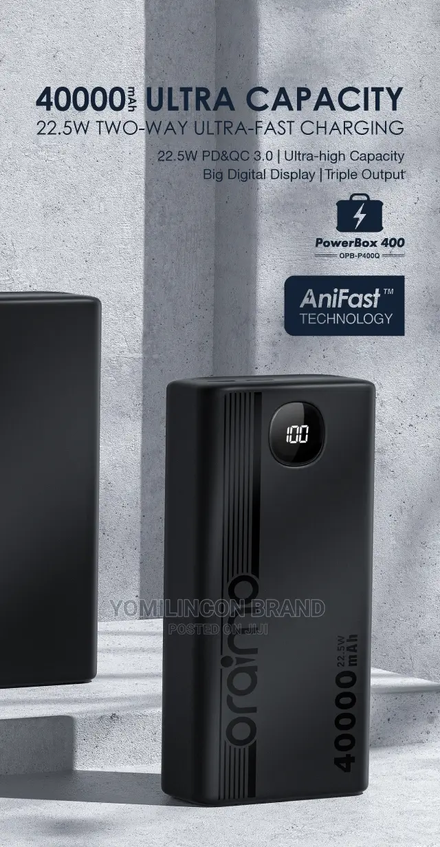 Oraimo Power Bank Opb-P400q 40000mah - Black in Ikeja - Accessories for ...