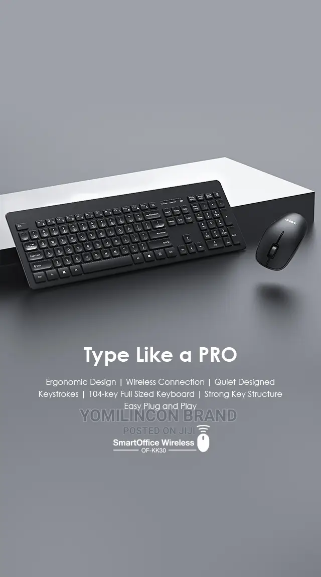 Smart Office Wireless Keyboard - Black in Ikeja - Computer Accessories ...