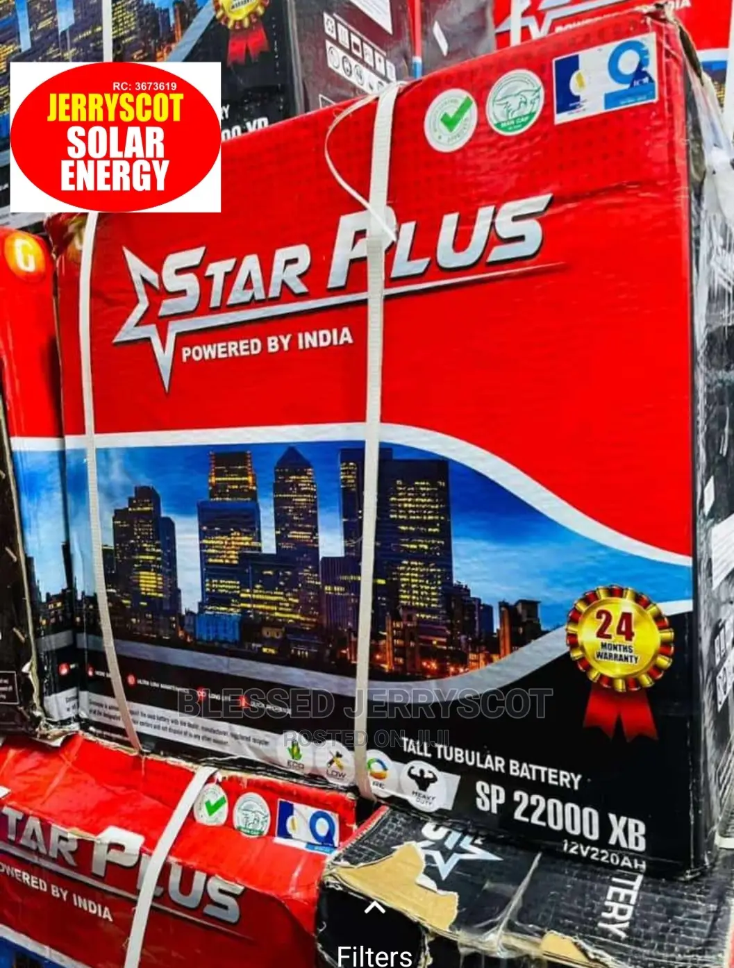 Starplus 220AH,12v Tall Tubular Solar Battery in Stock. in Benin City ...