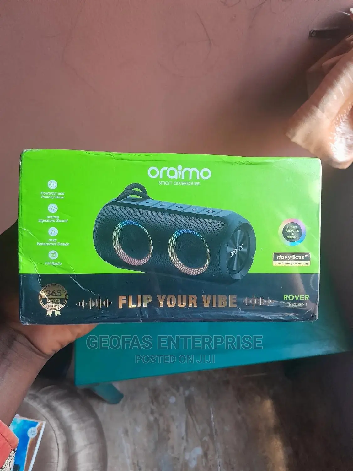 Oraimo Rover RGB Bluetooth Portable Wireless Bass Speaker in Lekki ...