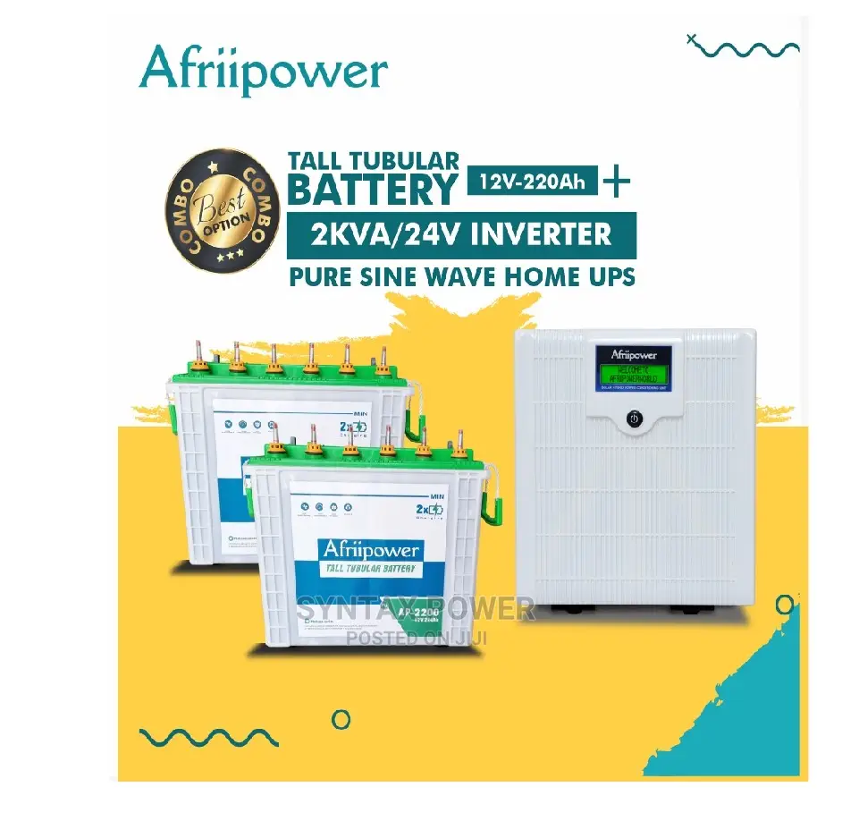 Tall Tubular Battery + 2kva/24v Inverter +Battery Rack in Ikeja - Solar ...
