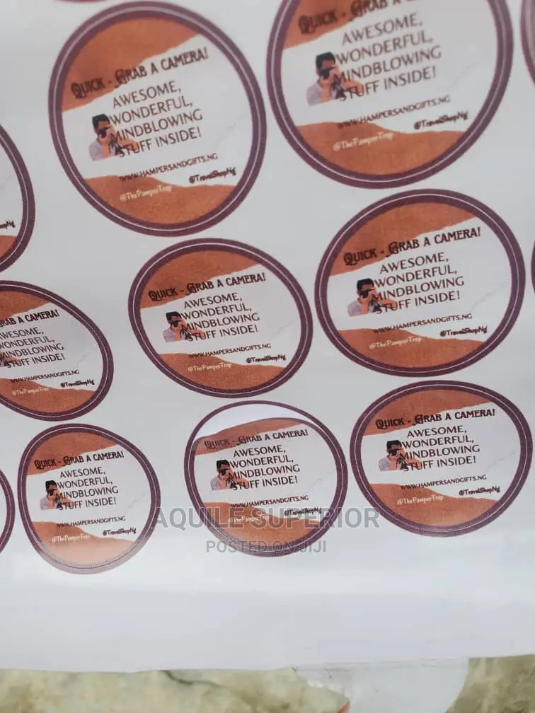 Print and Cut Sticker With Different Shape of Choice in Victoria Island ...