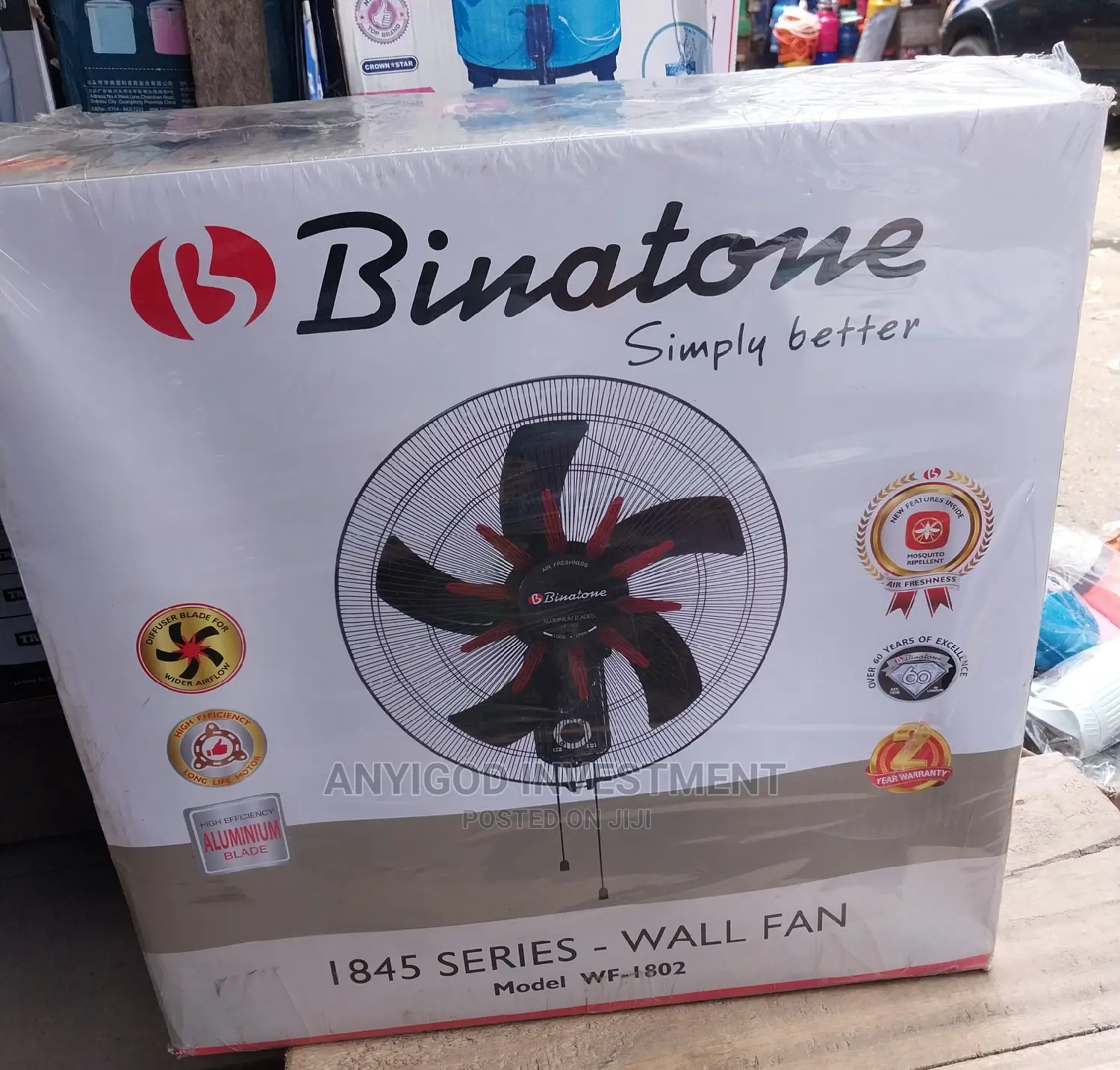 Binatone Wall Fan WF-1802 in Lagos Island (Eko) - Home Appliances ...