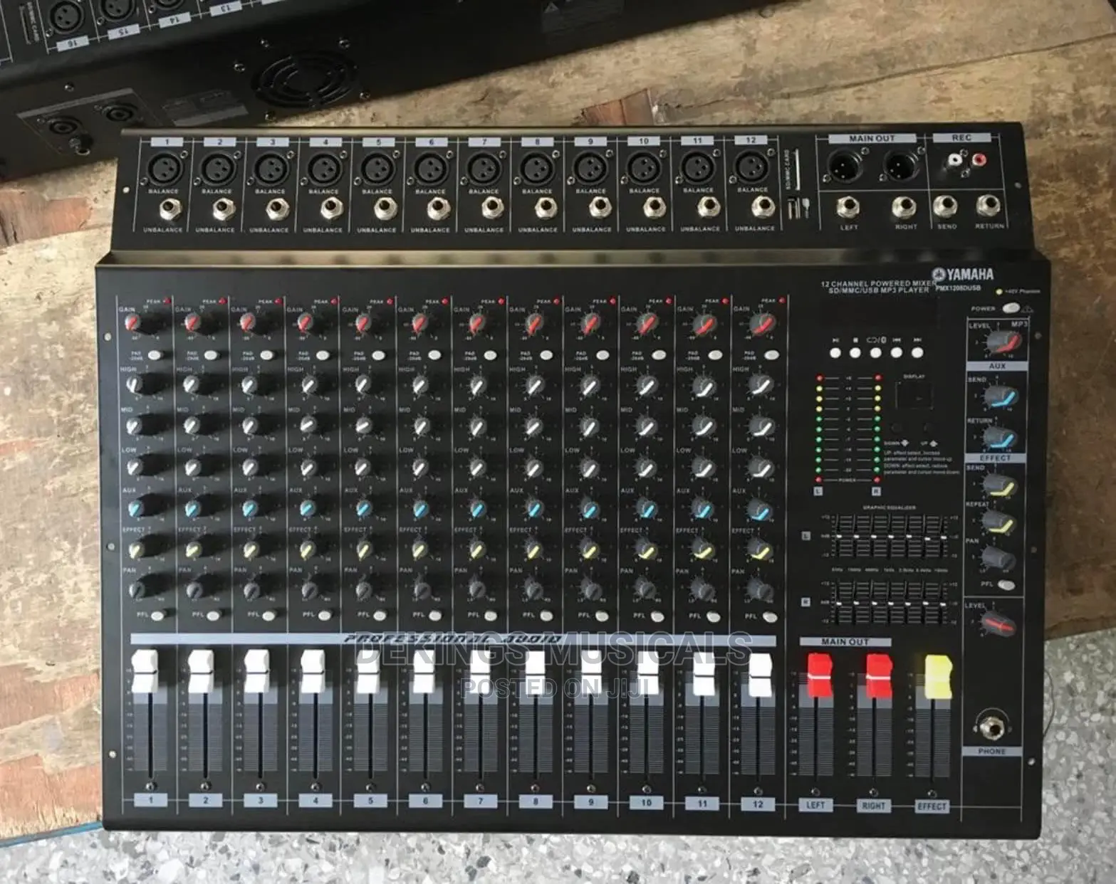 Yamaha Powered Mixer 12 Channel Mixer With Graphic Equalizer in ...