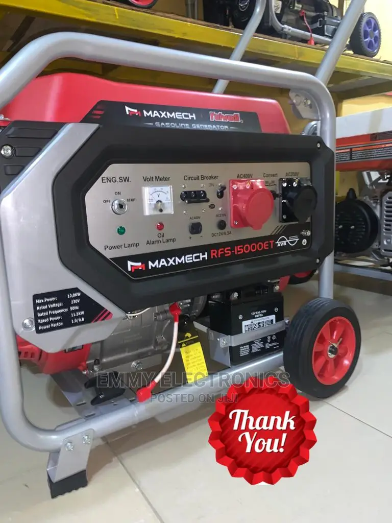 (12kva) Maxmech Three Phase Petrol Generator 100% Copper Coi in Ajah ...