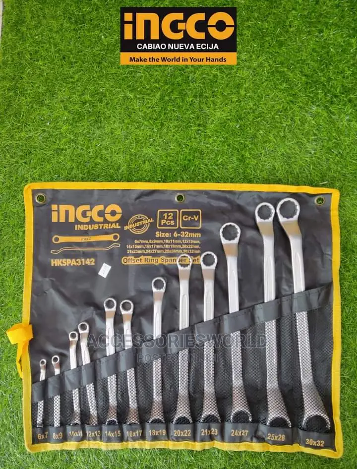 Ingco Offset Ring Spanner Set (Size: 6mm-32mm) in Ikeja - Hand Tools ...