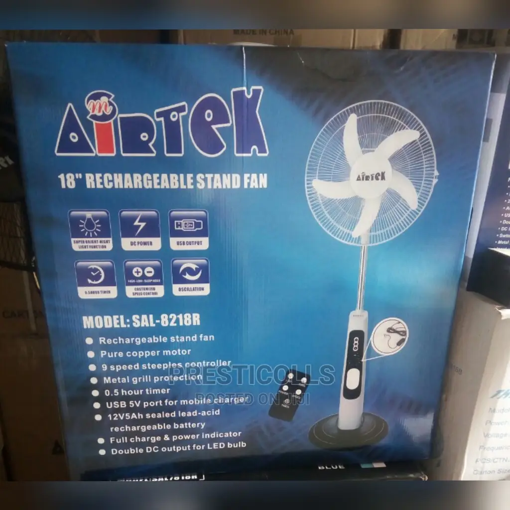 Airtek 18inch Rechargeable Fan in Victoria Island - Home Appliances ...