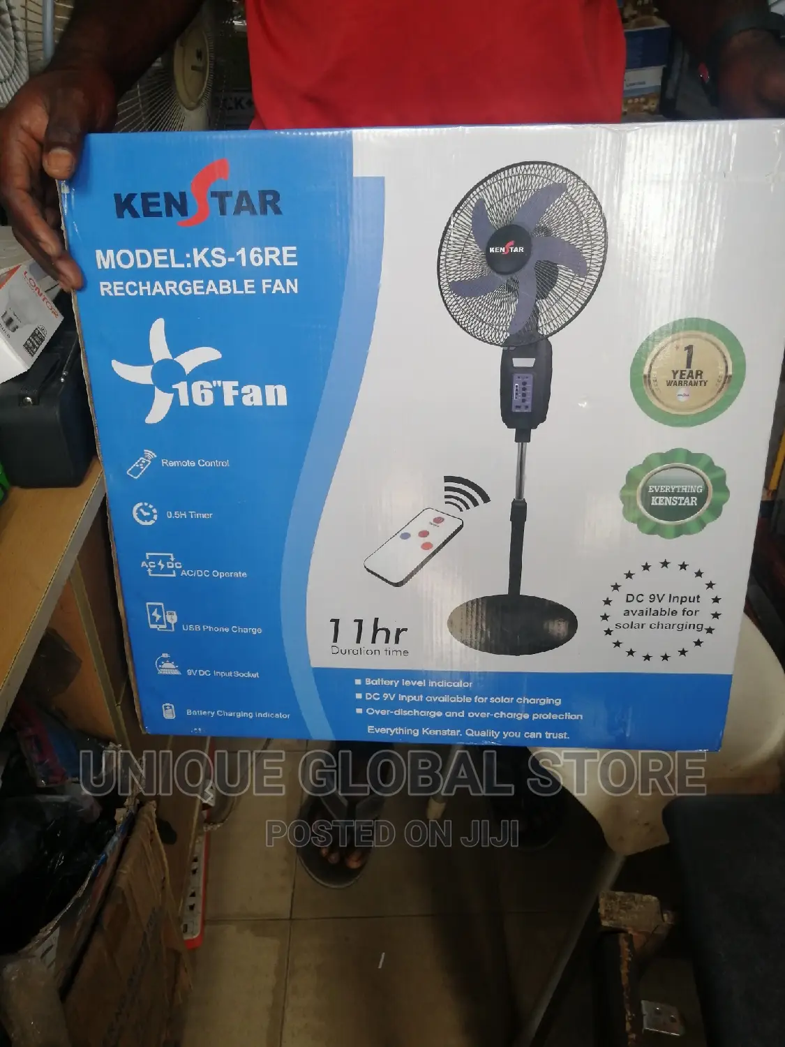 Kenstar Rechargeable Standing Fan 16inch | KS-16RE in Ikeja - Home ...