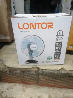 Lontor CTL Cf025 12 Inch Rechargeable Table Fan in Ikeja - Home ...