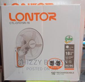 Lontor 16inches Rechargeable Wall Fan With Free Torch Light in Lagos ...