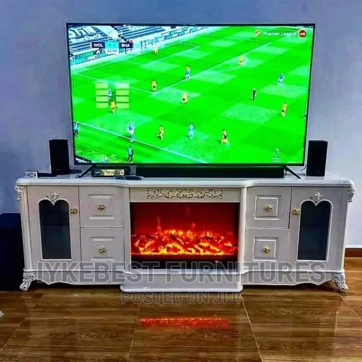 Long Size Fire Flame Tv Stand With Remote Control in Ajah - Furniture ...