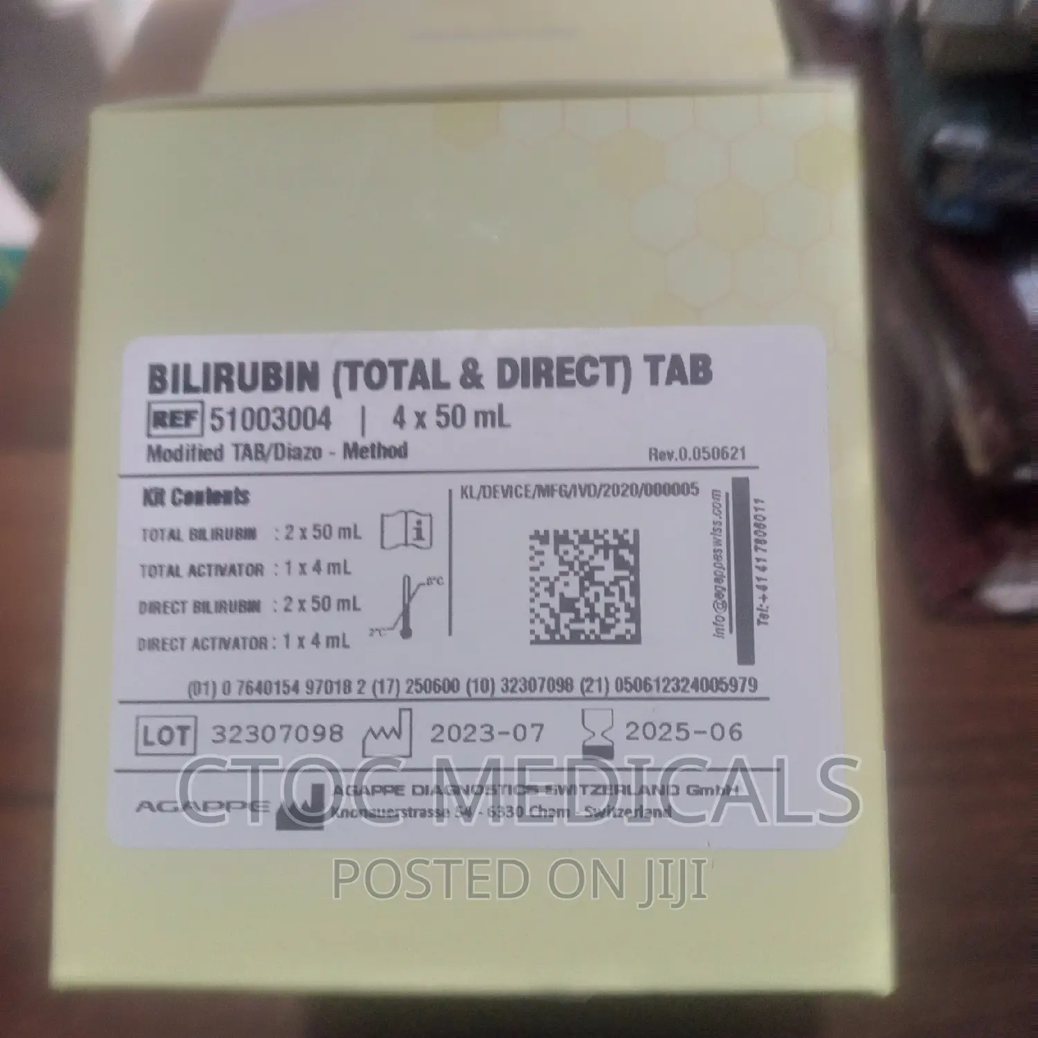 Bilirubin Agappe Reagent in Lagos Island (Eko) - Medical Supplies & Equipment, Ctoc Medical ...