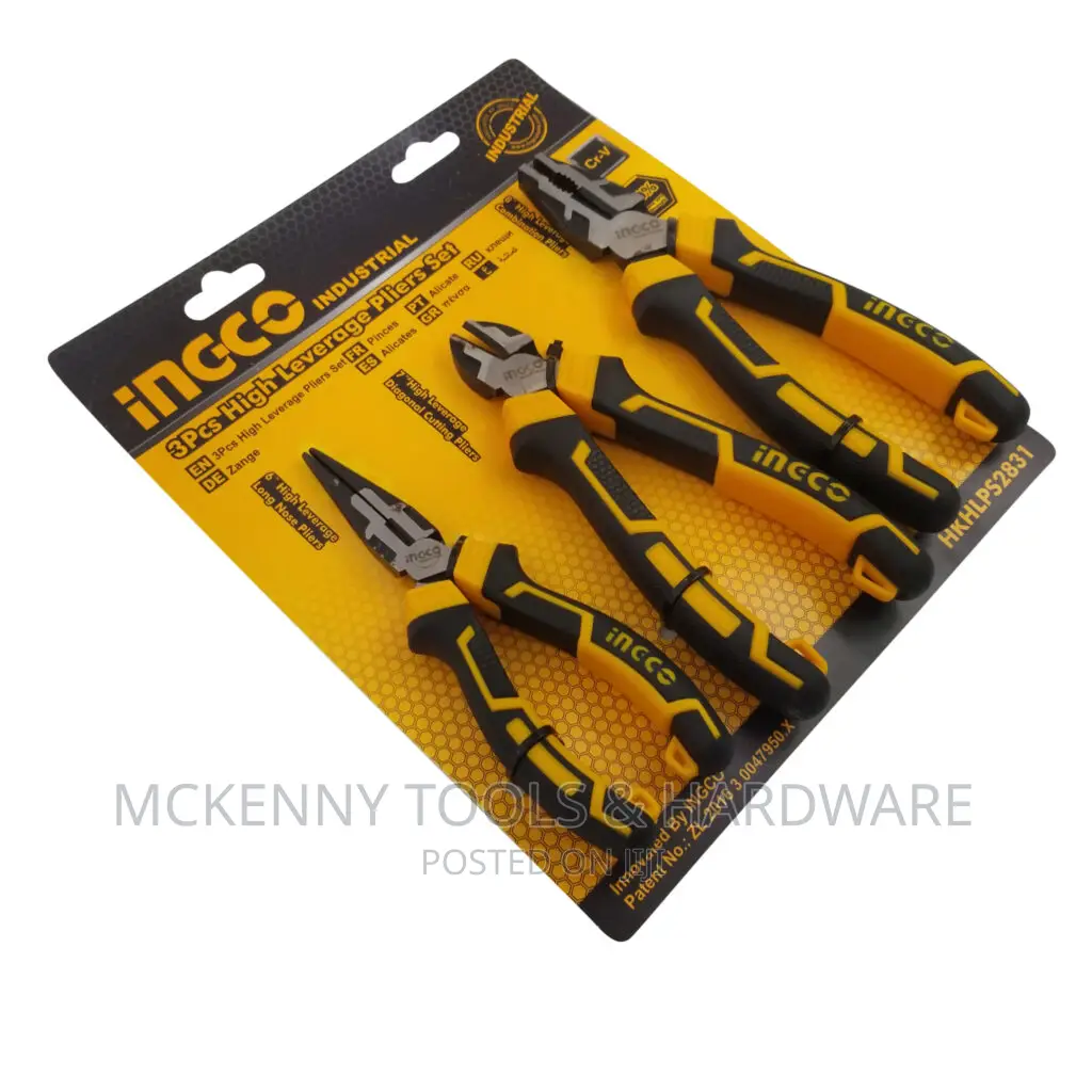 INGCO 3 Piece High Leverage Pliers Set in Lagos Island (Eko) - Hand Tools, Mc Kenny | Jiji.ng