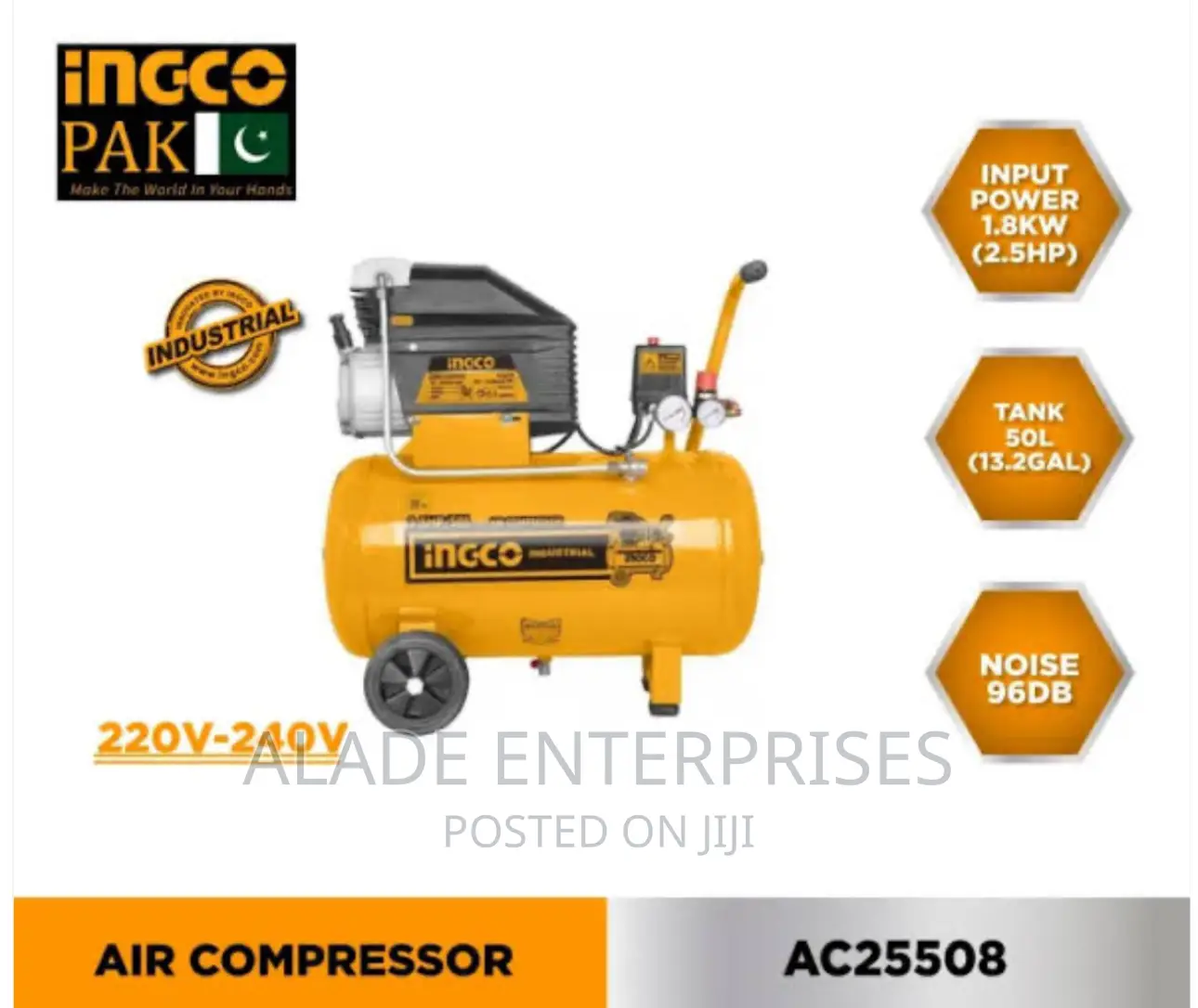 Ingco Air Compressor 2.5HP 50L - AC255011 in Lagos Island (Eko ...