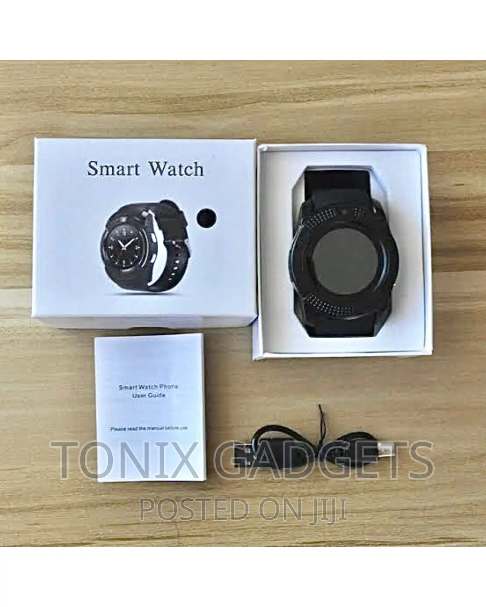 V8 Full Screen Smartwatch With Sim Card Slot in Ikeja - Smart Watches ...