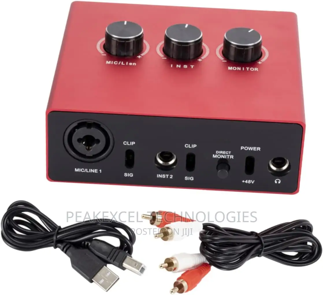 External Studio Sound Card For Computer/Mobile Phone Sound in Ikeja ...