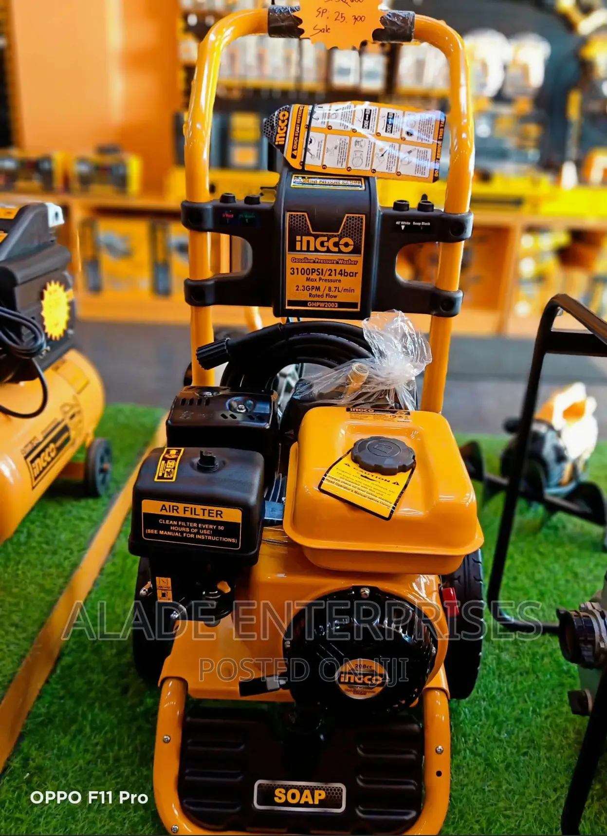 GHPW2003 6.0HP Gasoline High Pressure Washer 208CC 4-Stroke in Lagos ...