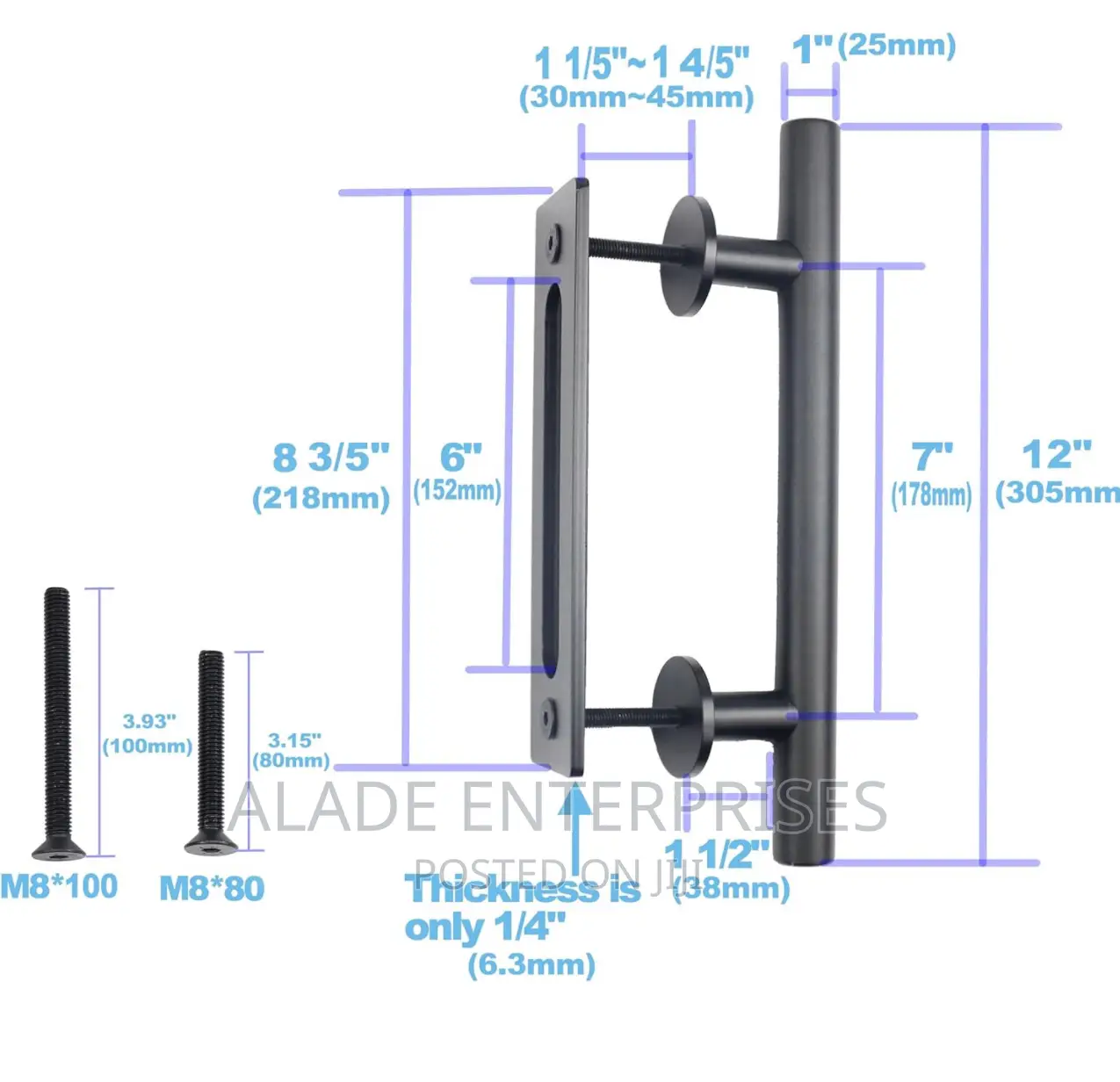 Heavy Duty Pull and Flush Wood Handle Set in Lagos Island (Eko) - Doors ...