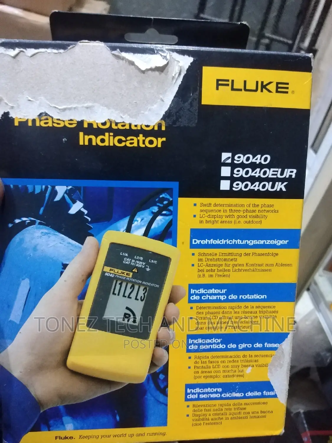 Fluke Phase Rotation (9040) in Ojo - Measuring & Layout Tools, Tonez ...