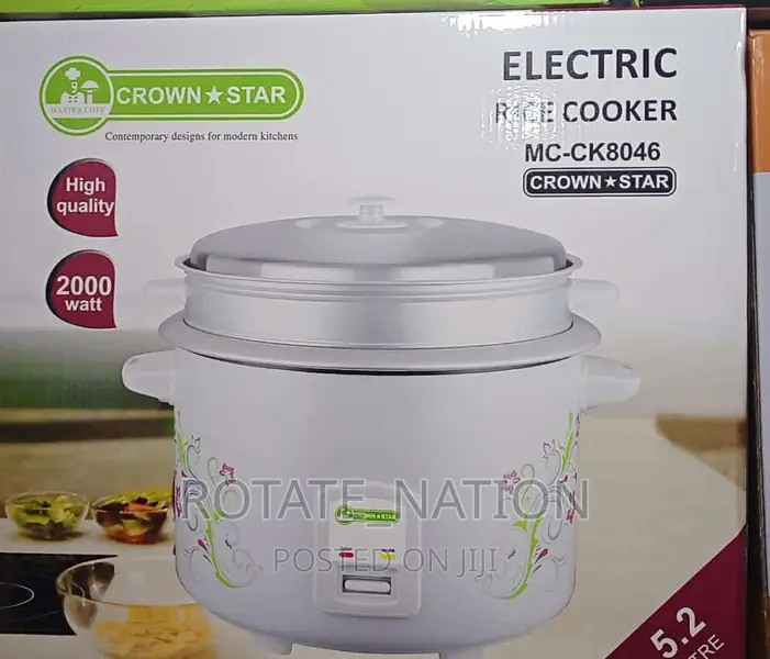 Crown Star Rice Cooker 5.2L in Lagos Island (Eko) - Kitchen Appliances ...