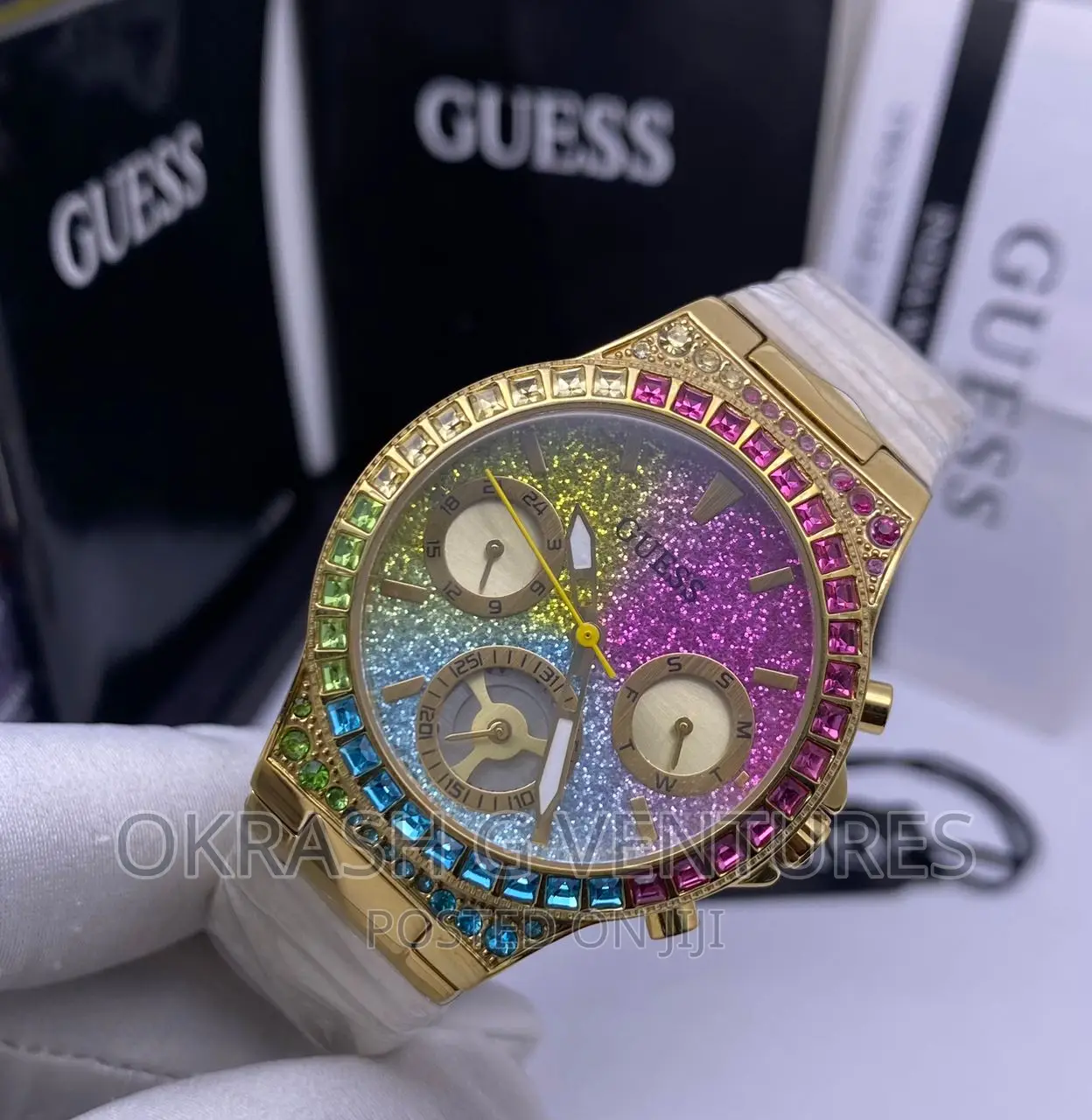 Guess Collection (GC) Ice Head Gold Chain Watch in Lagos Island (Eko ...
