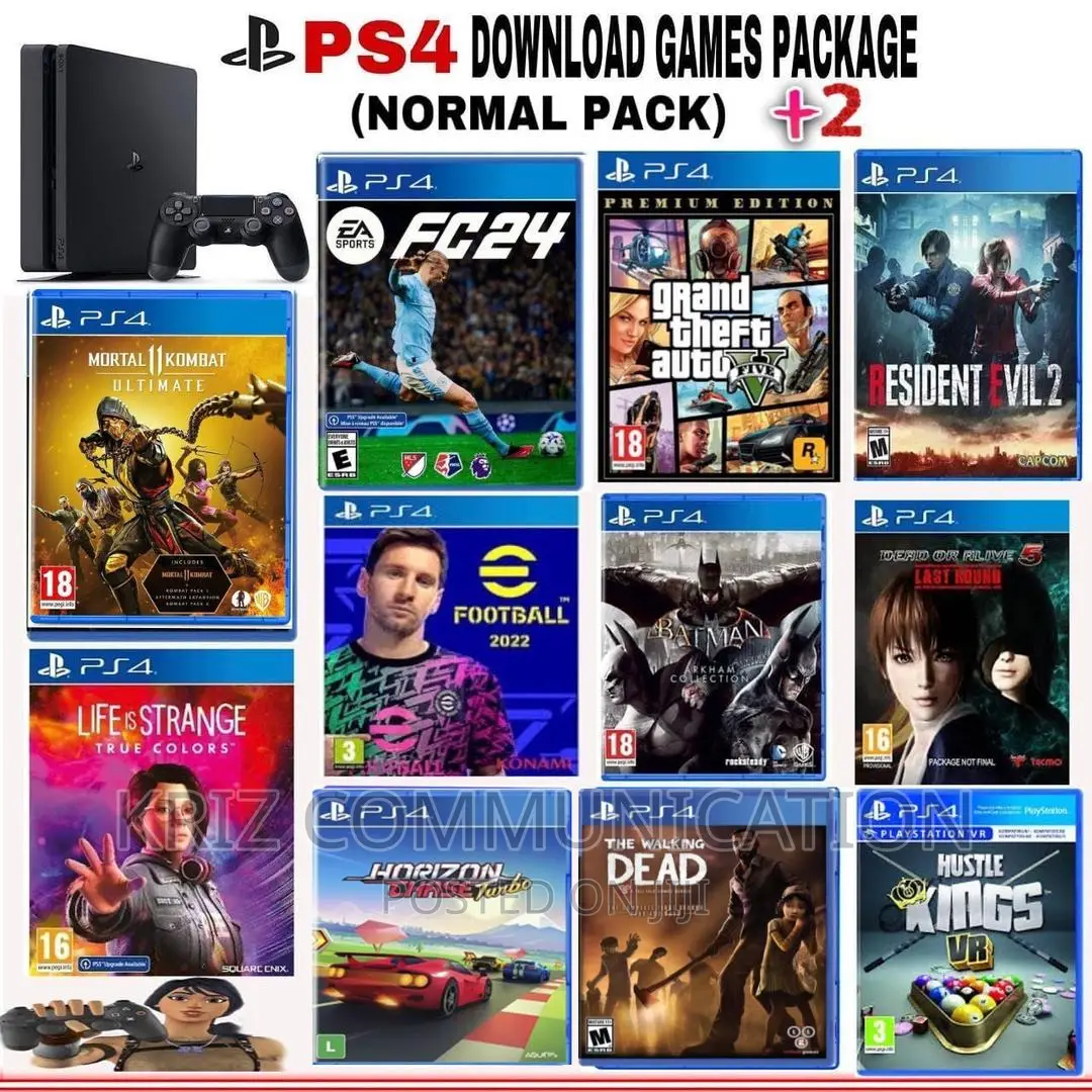 Sony Playstation 4 Slim 500GB Console With 11 Games in Ikeja - Video ...