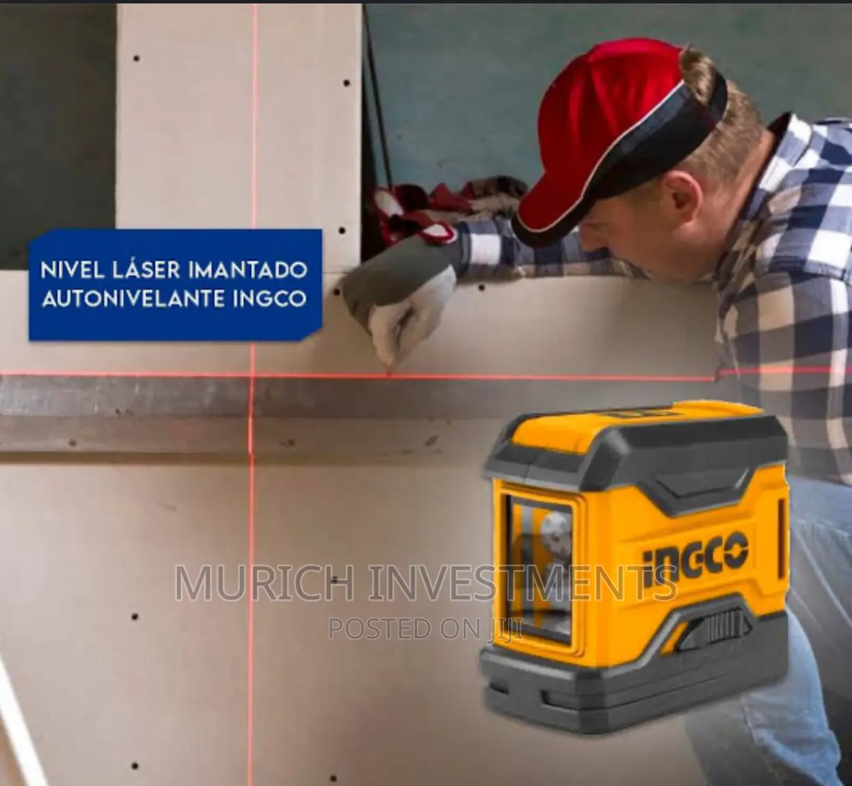 Ingco Self Levelling Laser Leveller 1V1H 15M Range Hll156508 in Lagos ...